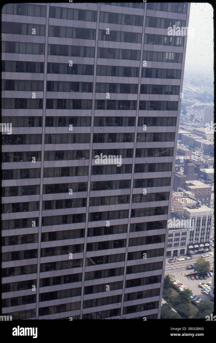 The James A. Rhodes State Office Tower, completed in 1975, stands 629 ...