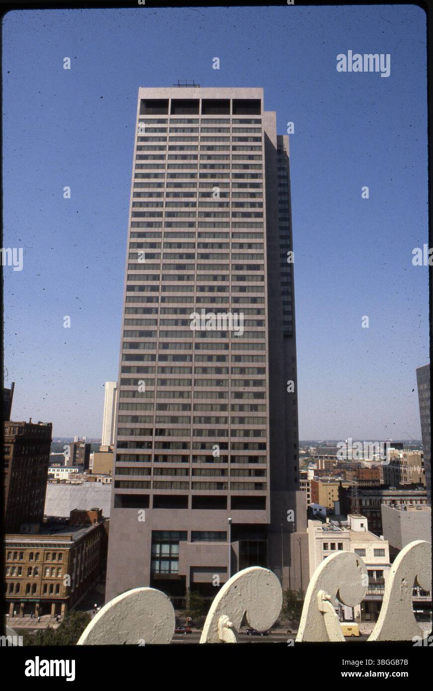 The James A. Rhodes State Office Tower was completed in 1975, standing ...