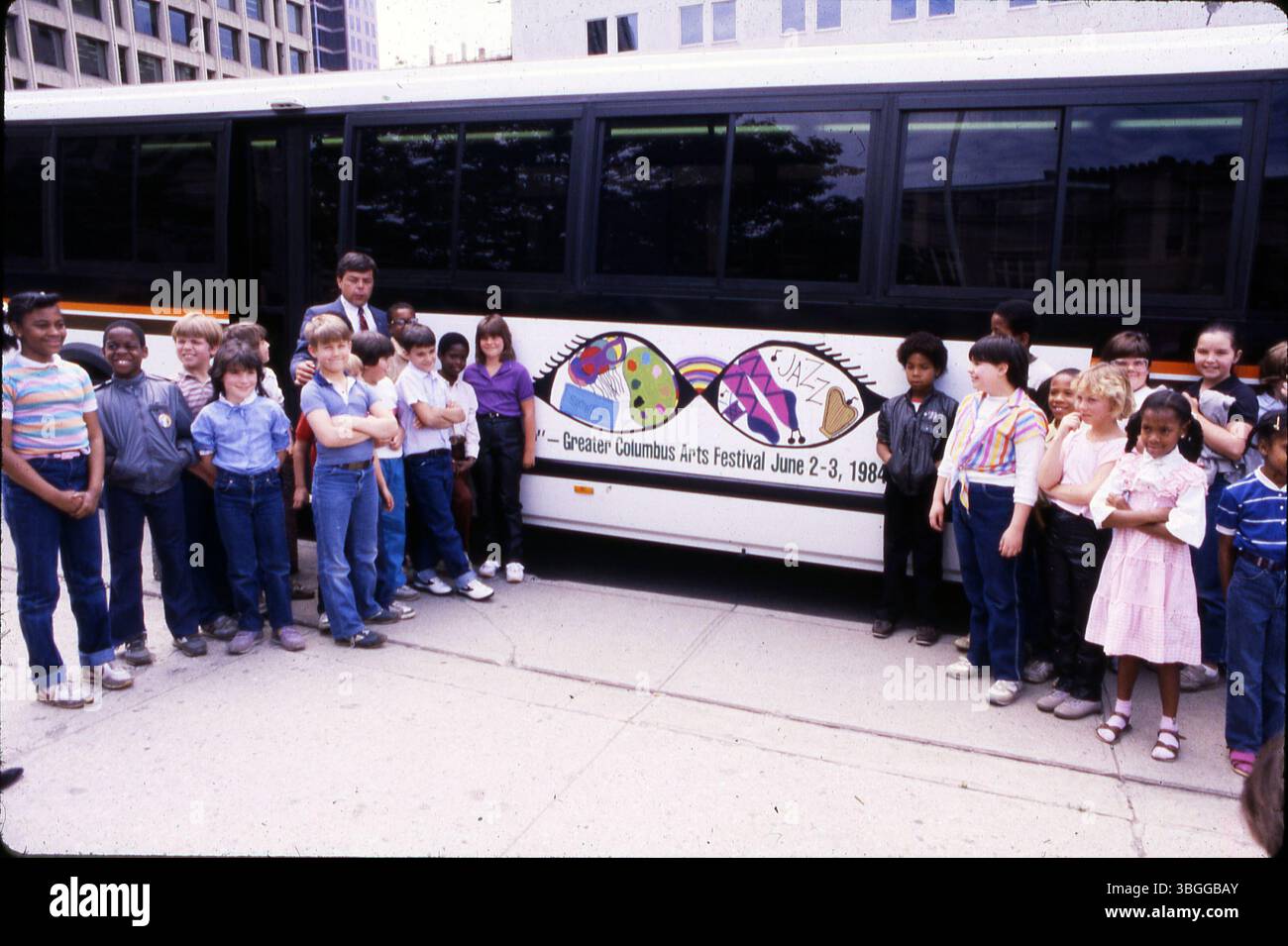 In 1984, Dana 'Buck' Rinehart, Mayor of Columbus, was photographed with ...