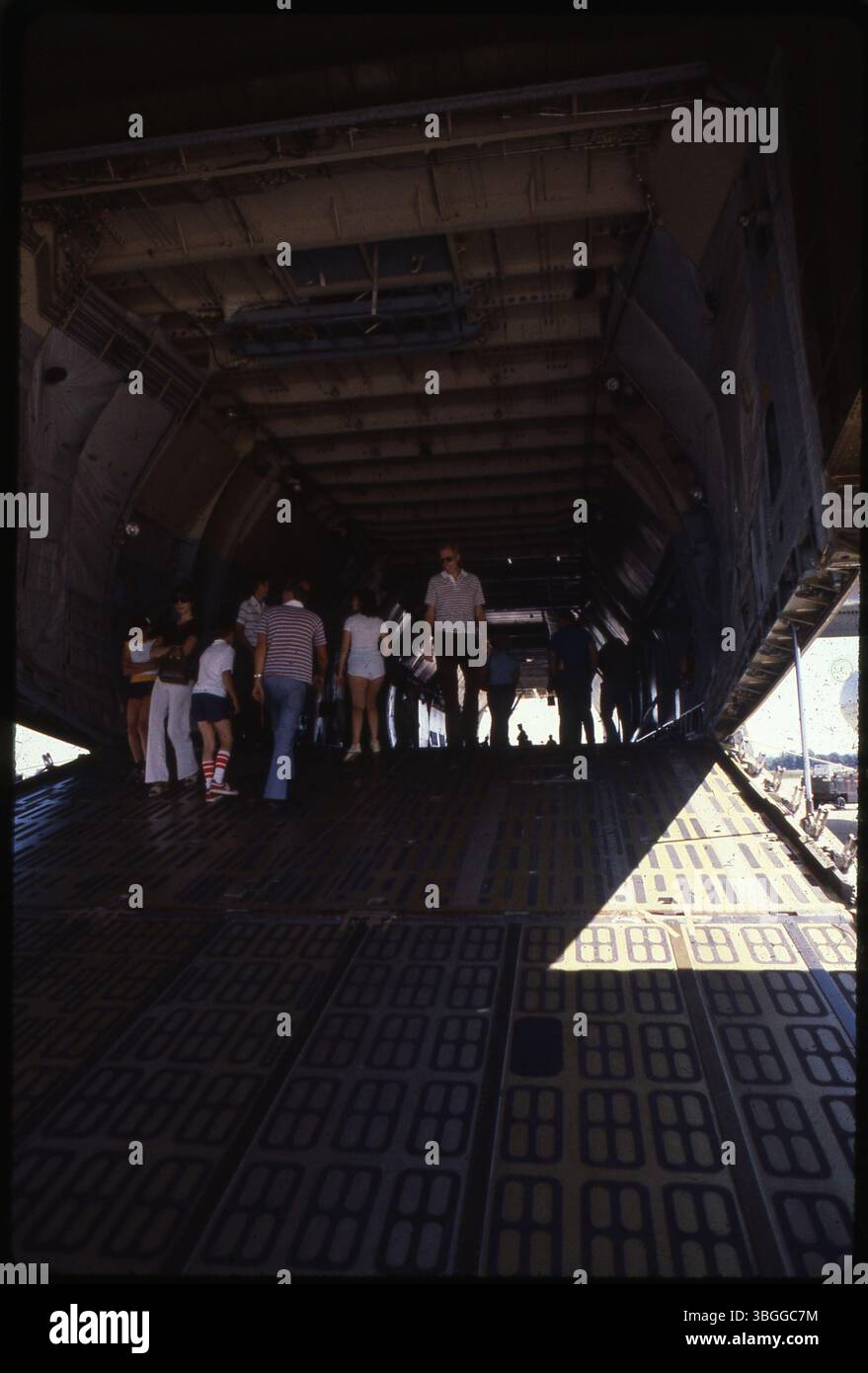 A view of the interior of a Lockheed Martin C-5 Galaxy military ...
