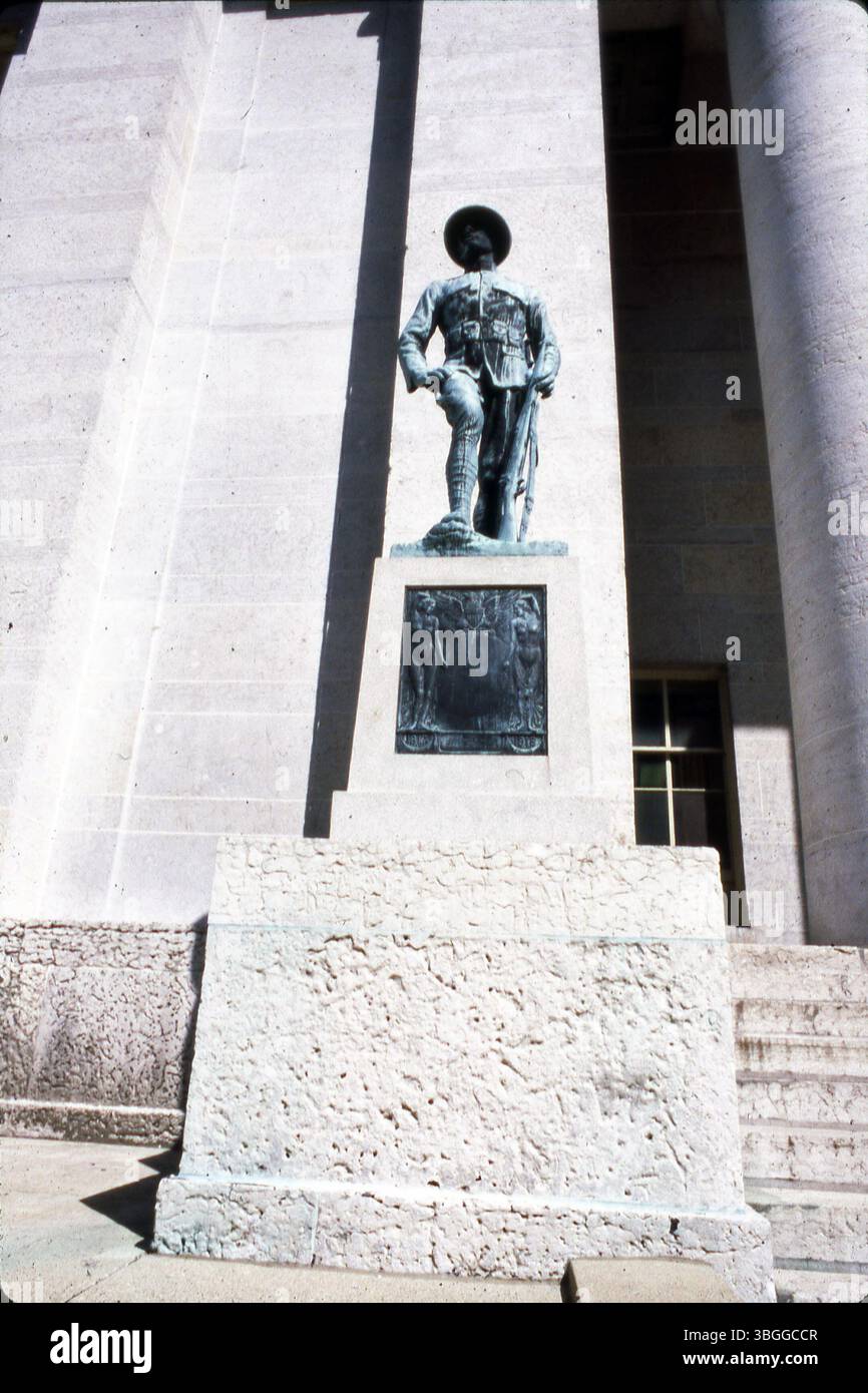 The Ohio World War Memorial Statue, created by Arthur Ivone in 1930, is ...