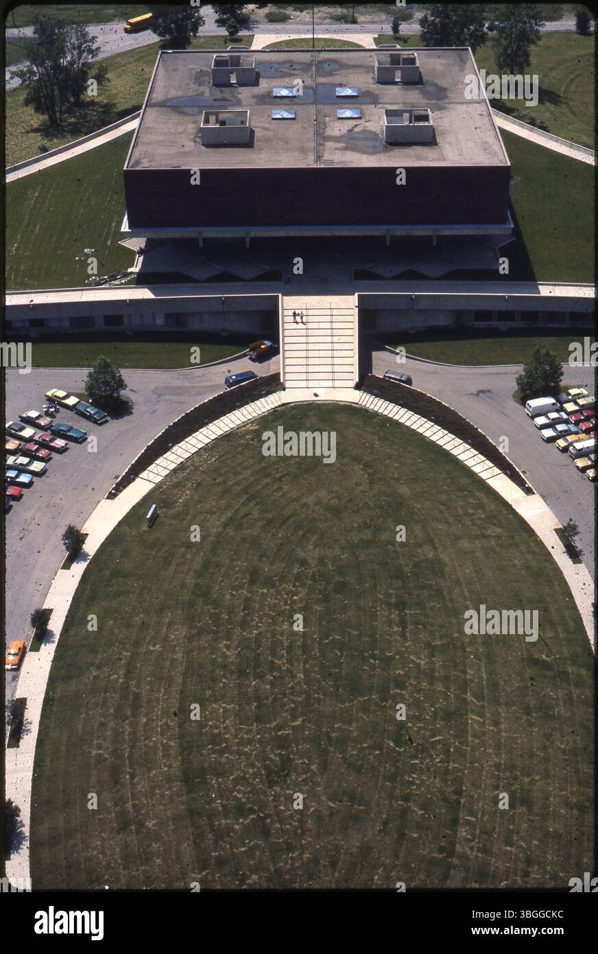 An aerial view of the Ohio Historical Center in Columbus, Ohio, which ...