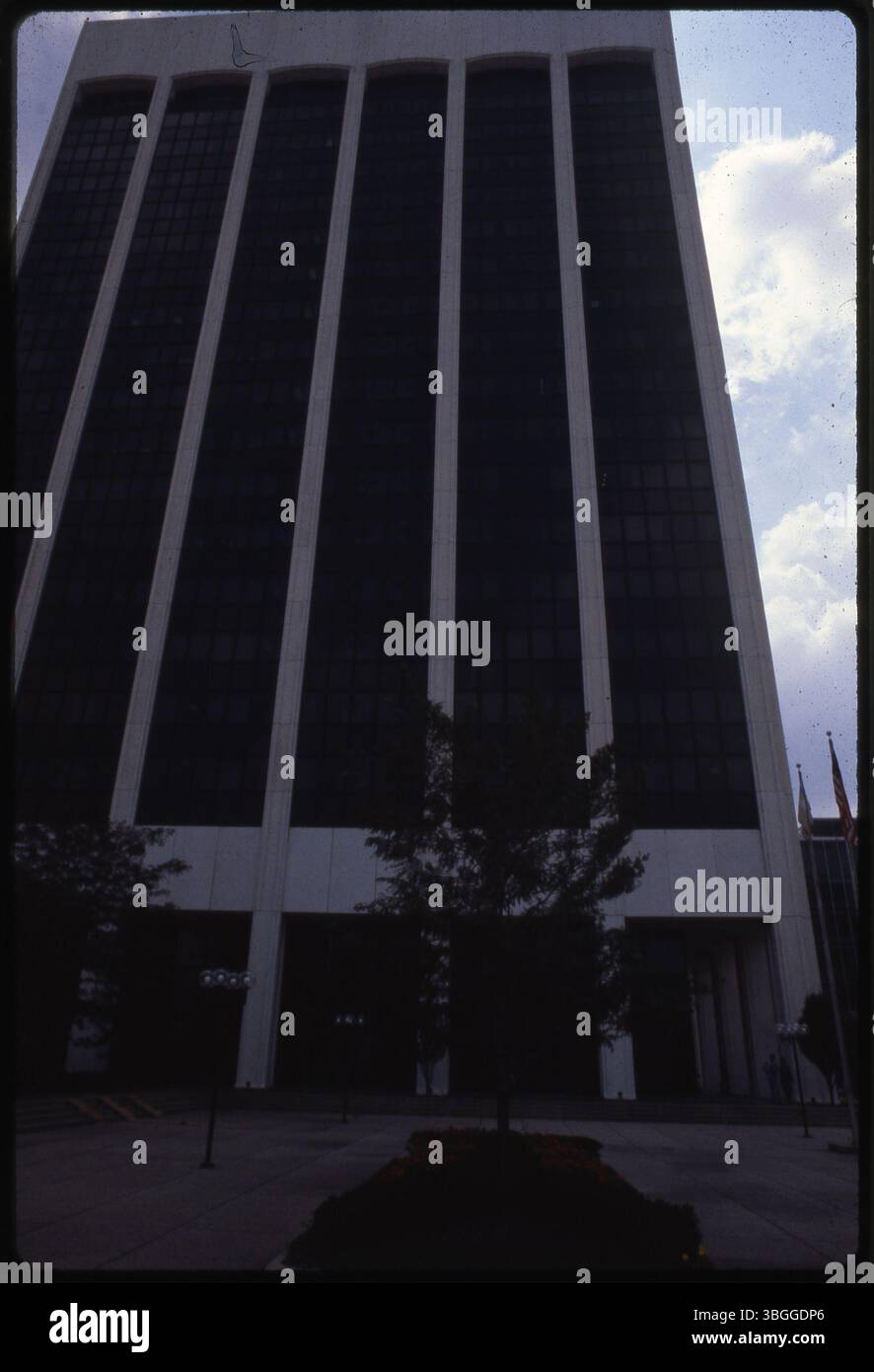 A color photograph showing the rear of the Midland Building, a modern ...