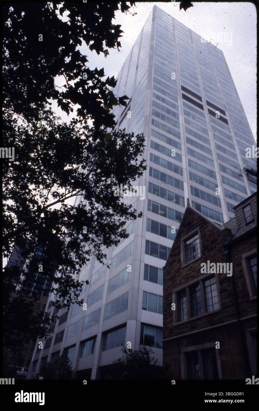 A photograph of the Borden Building, a high-rise office tower located ...