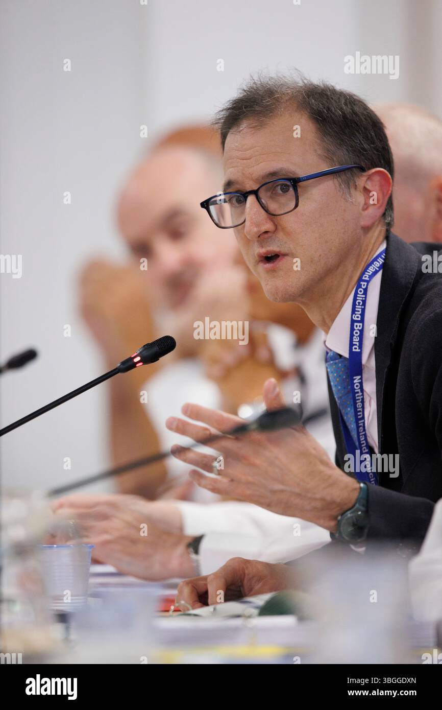 NCA Director General Graeme Biggar speaks during the monthly meeting of ...