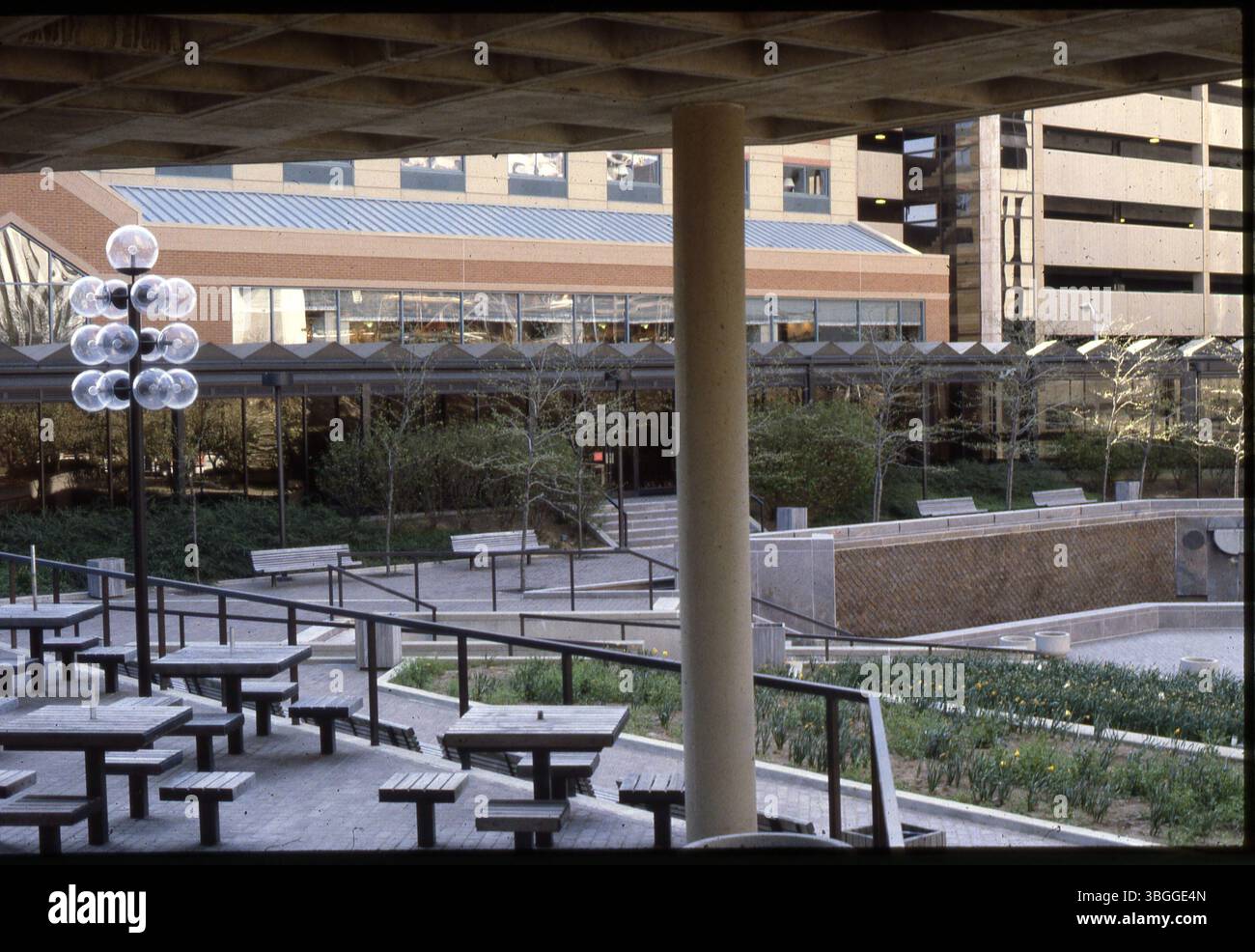 This photograph captures the plaza at the Crowne Plaza downtown ...