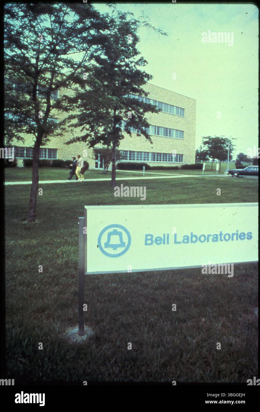 A 1980 photograph of the sign for Bell Laboratories at 6200 East Broad ...