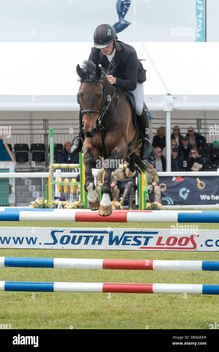 Showjumping at the Royal Cornwall Show at the Royal Cornwall Showground ...