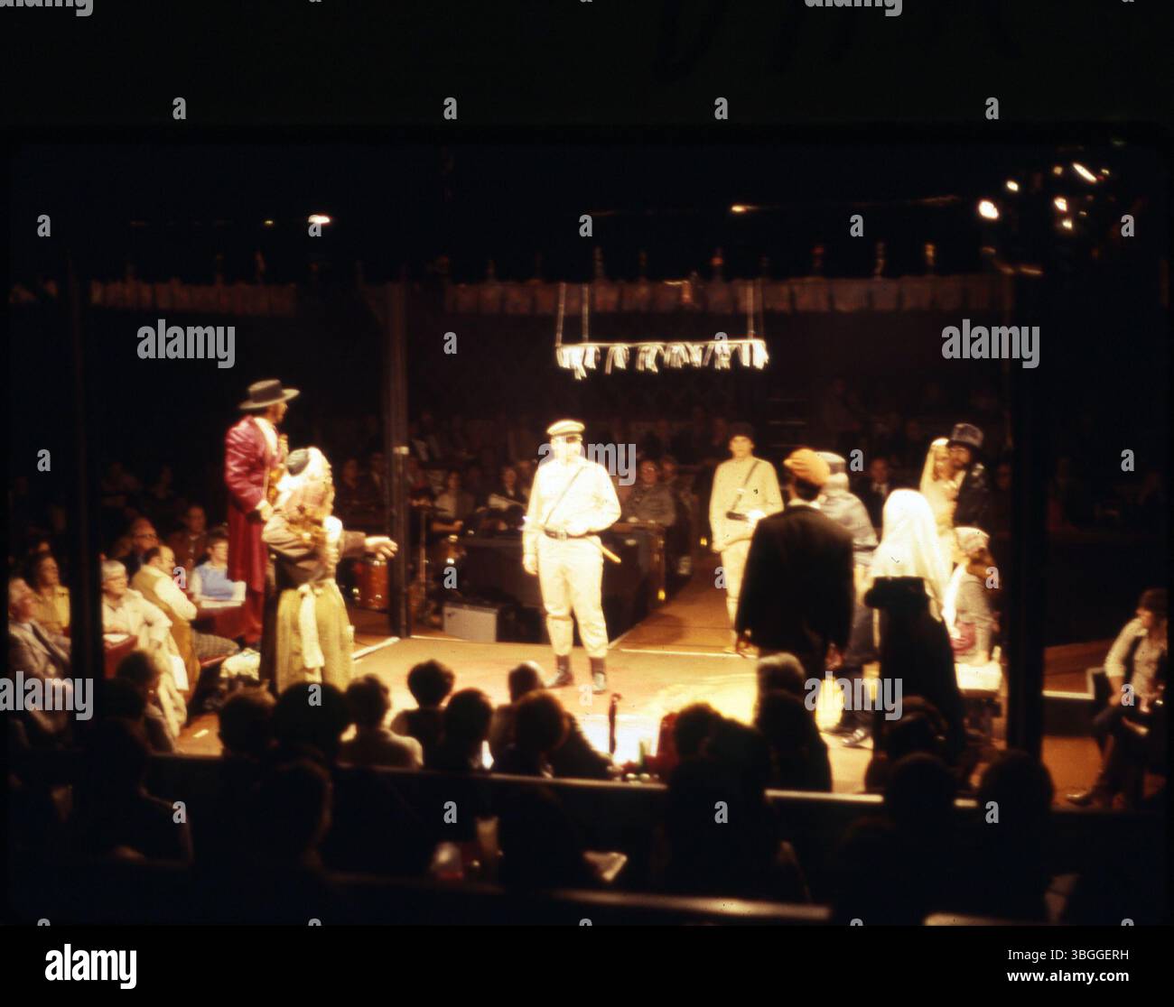 A presentation of the musical Fiddler on the Roof at an unidentified ...