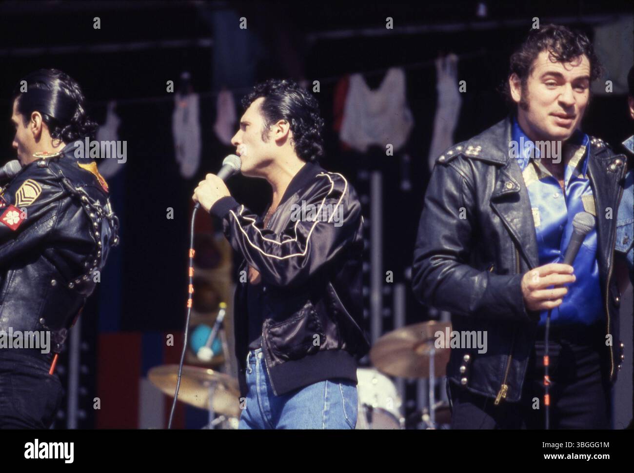 Sha Na Na performs at the Ohio State Fair, featuring Jon 'Bowzer' Bauman, Johnny Contardo, and ...