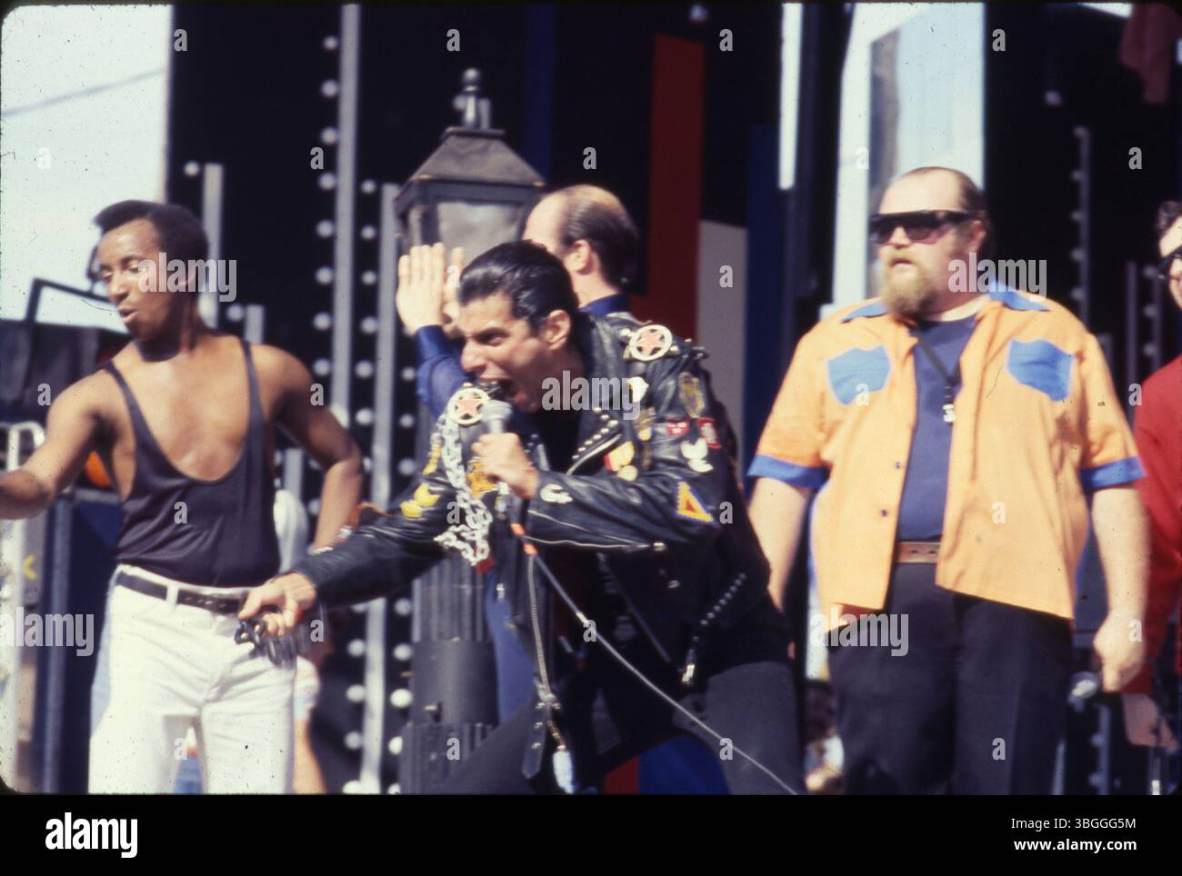 The band Sha Na Na performs at the Ohio State Fair, featuring members ...