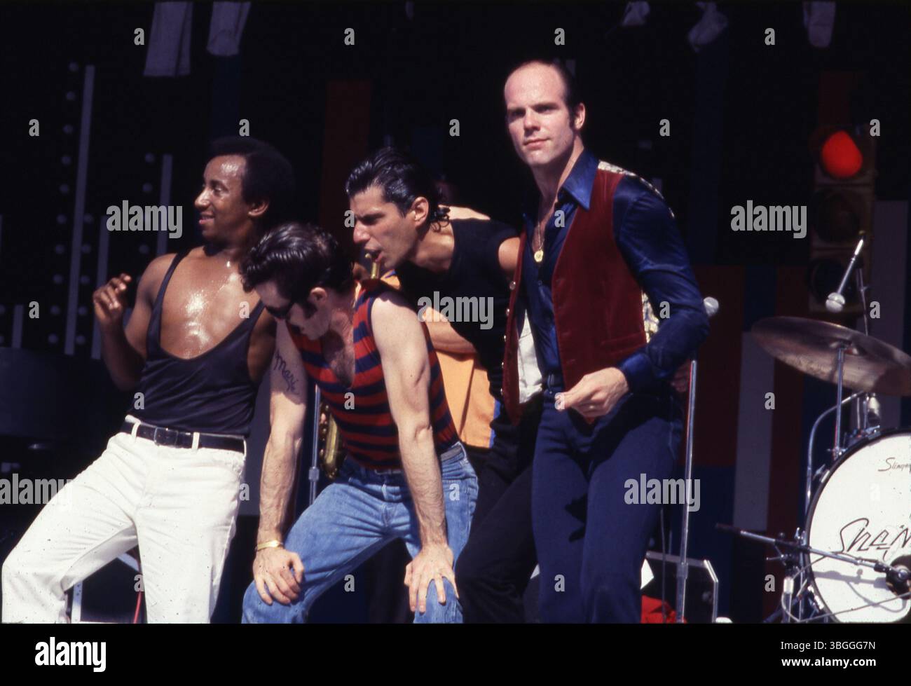 The band Sha Na Na performs classic 1950s rock and roll at the Ohio ...