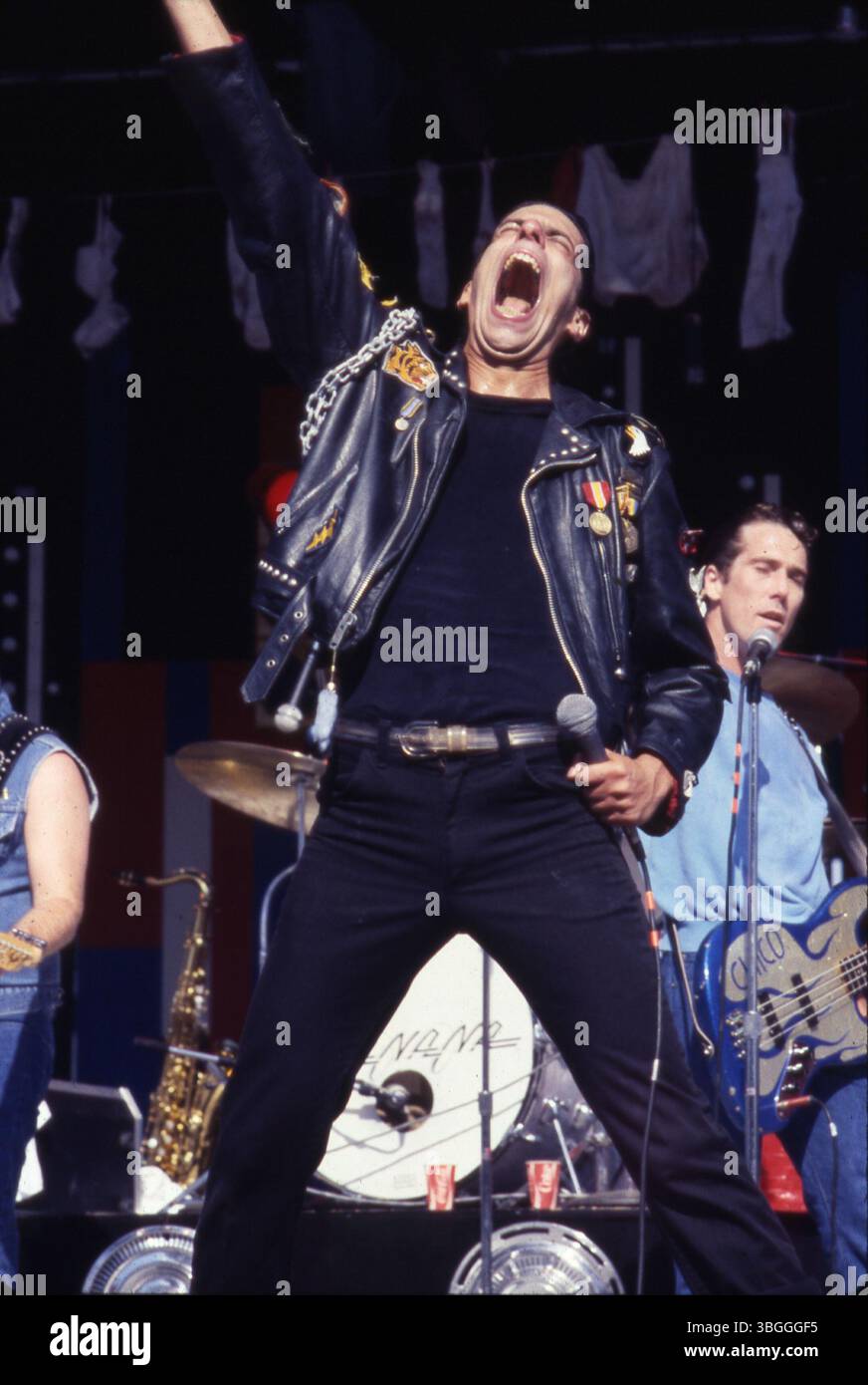 Jon 'Bowzer' Bauman of the band Sha Na Na performs at the Ohio State ...