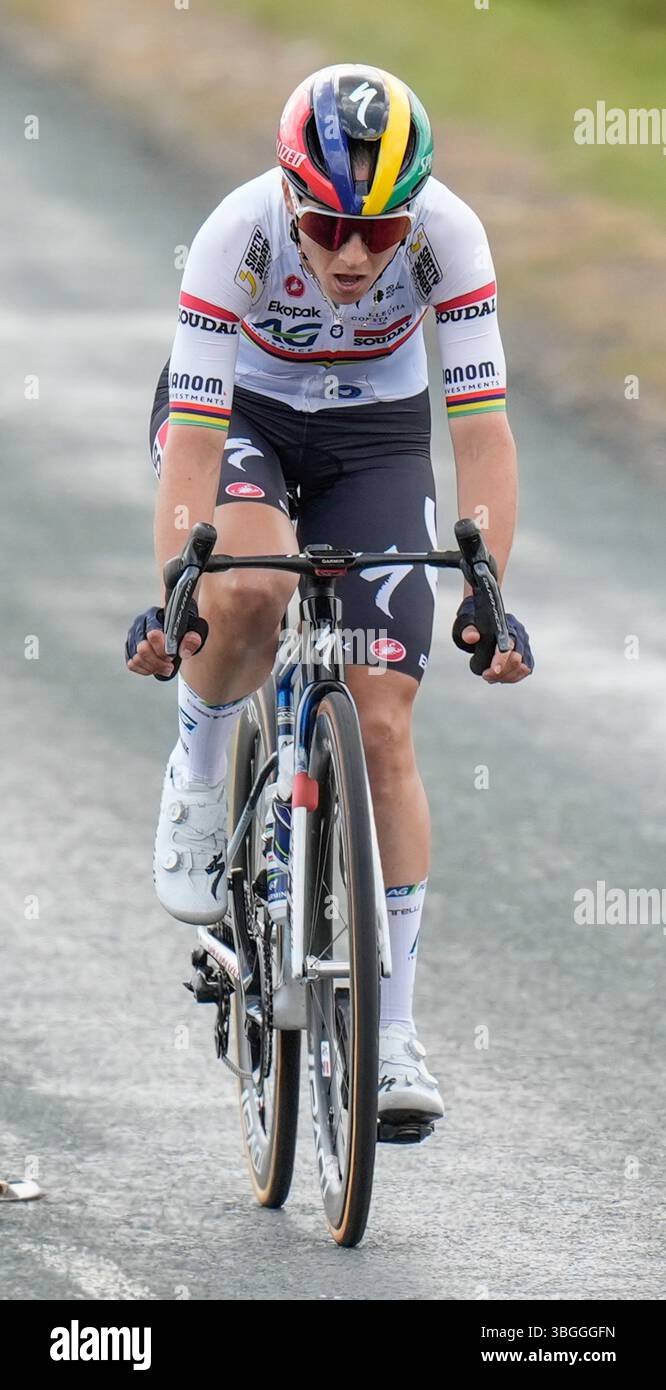 Kimberley Le Court of AG Insurance - Soudal Team in action during stage ...