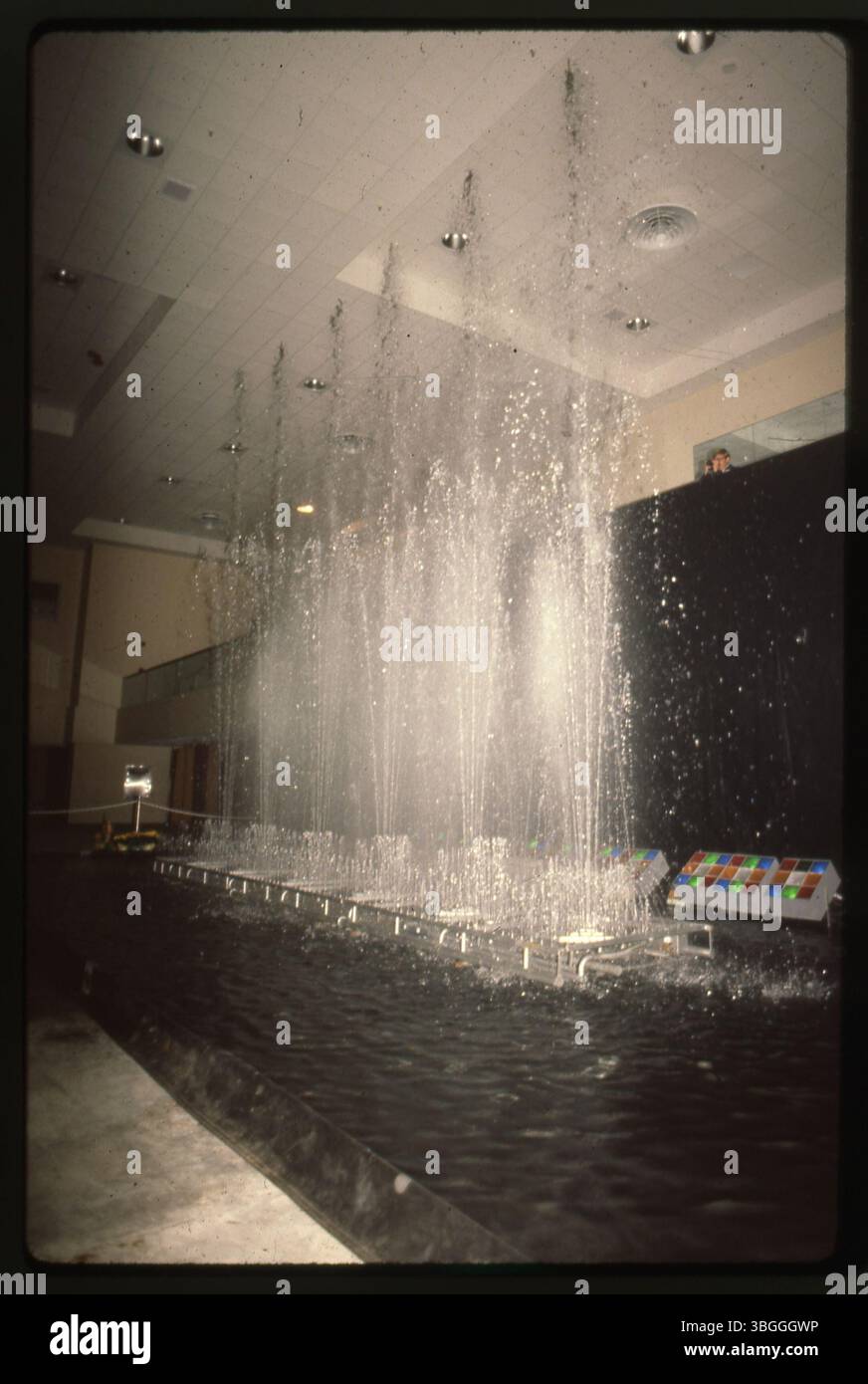 A view of 'Dancing Waters,' a temporary water display at the Ohio ...