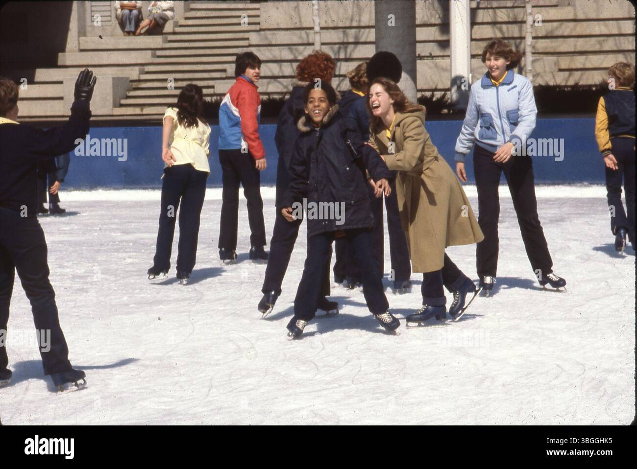 Young skaters wearing winter hi-res stock photography and images - Alamy