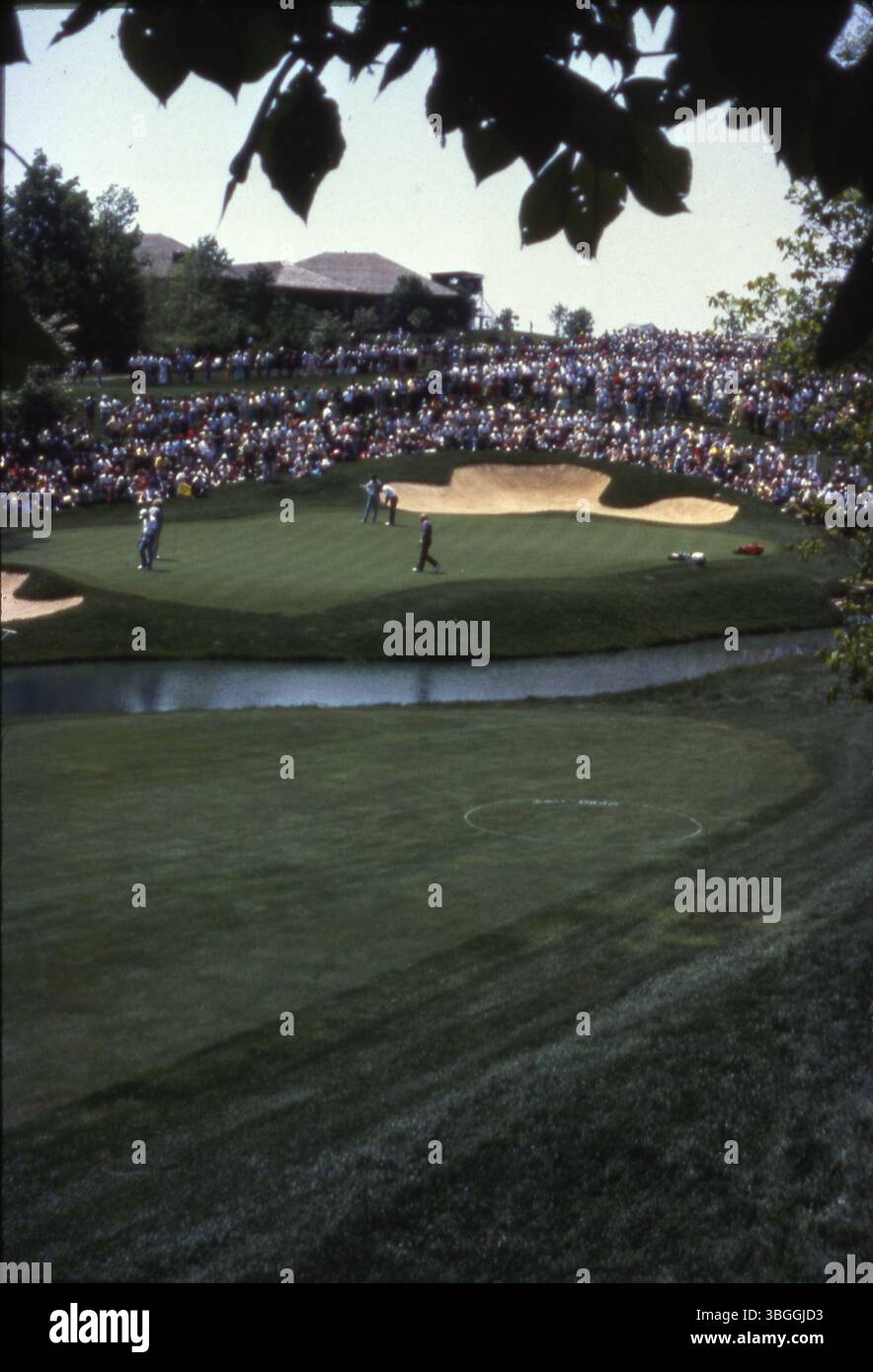 Professional golfers Jack Nicklaus, Gene Littler, and Fuzzy Zoeller are ...