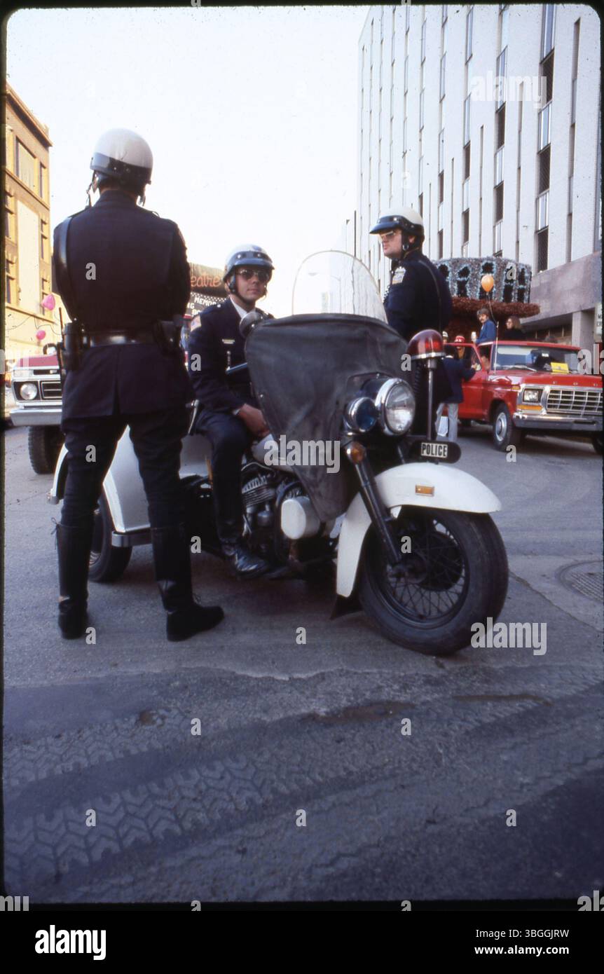 In circa 1978, three Columbus Police officers are seen with a police ...