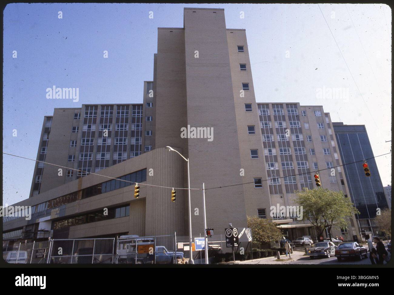 A view looking southeast from the intersection of East State Street and ...