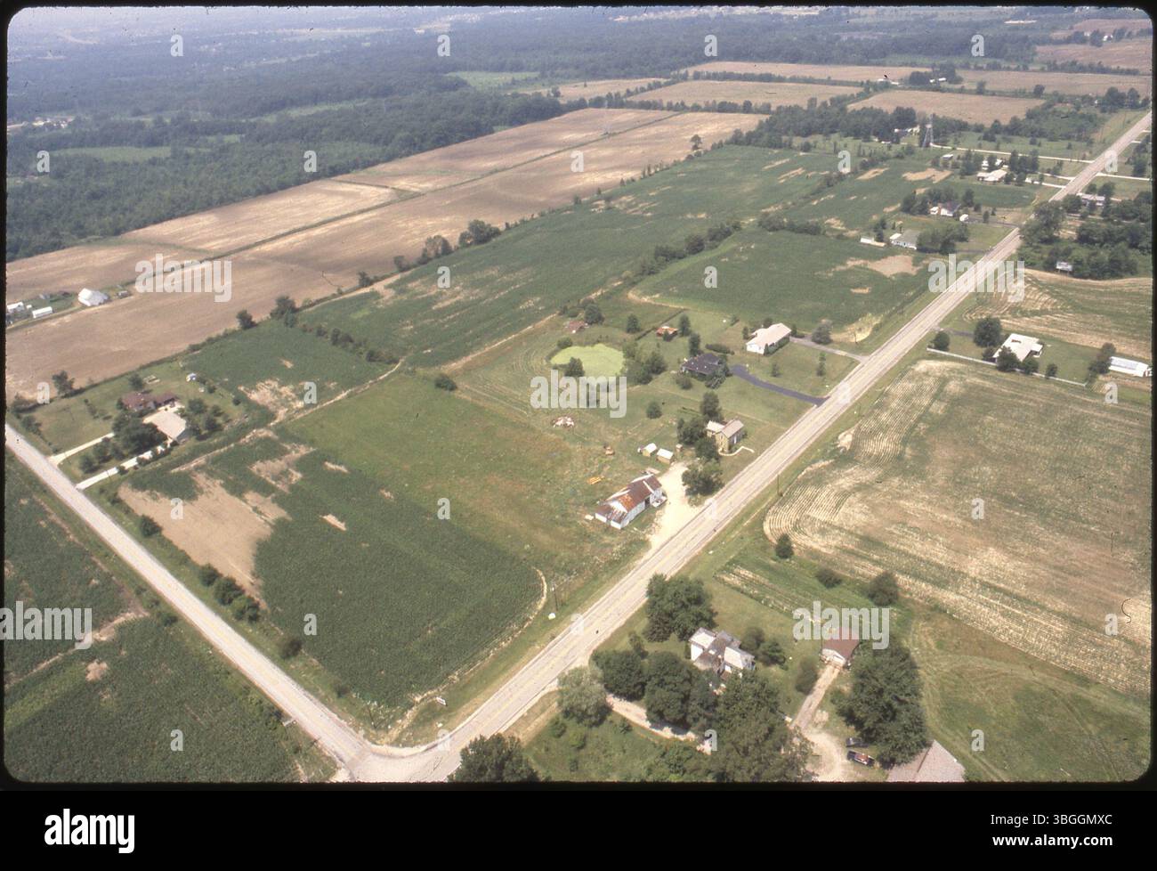 An aerial view of North Hamilton Road in Columbus, taken in 1981. The ...