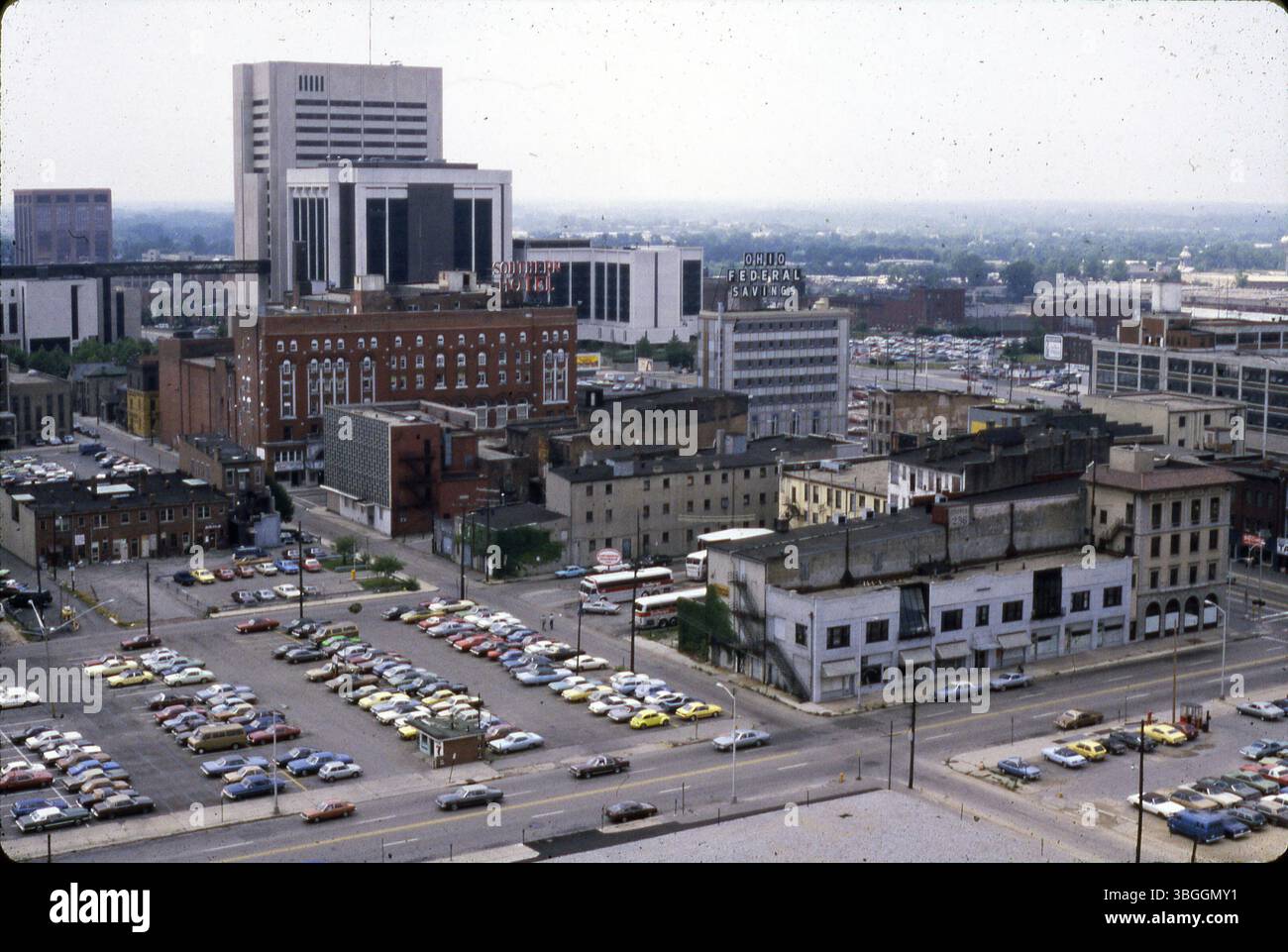 An aerial view looking southwest over the Capitol South area in ...