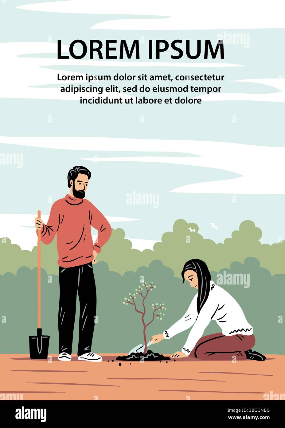 Sunshine planting Stock Vector Images - Alamy