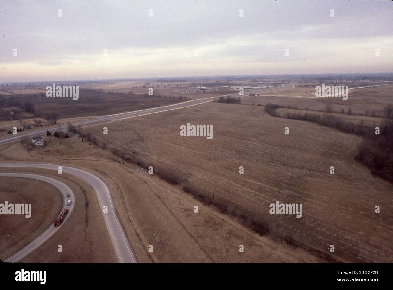 An aerial view of the Georgesville Road development area, taken in ...