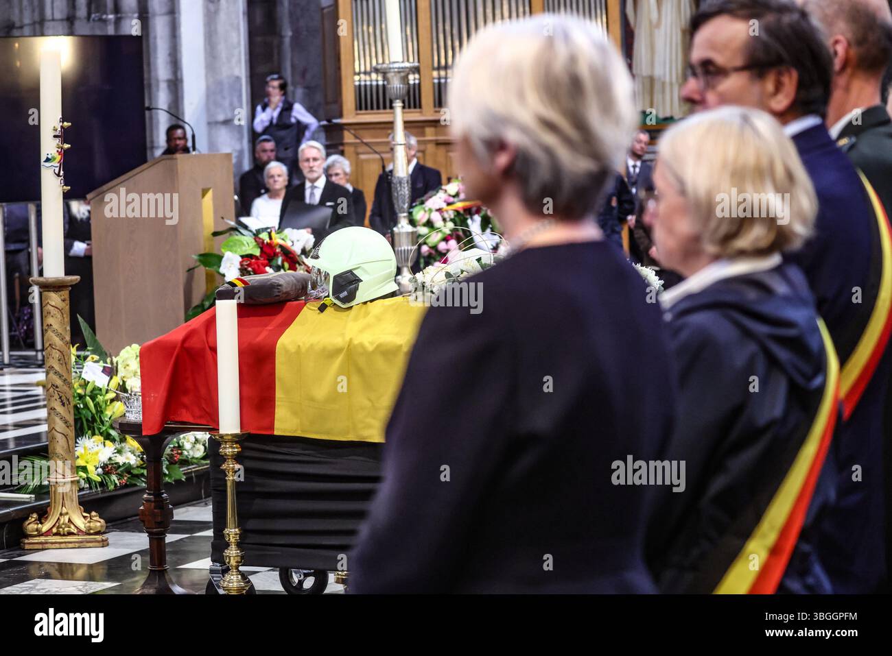 Liege, Belgium. 05th June, 2025. this picture shows the funeral ...