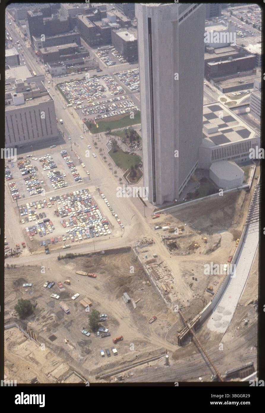 This 1978 aerial view captures the northern portion of Downtown ...