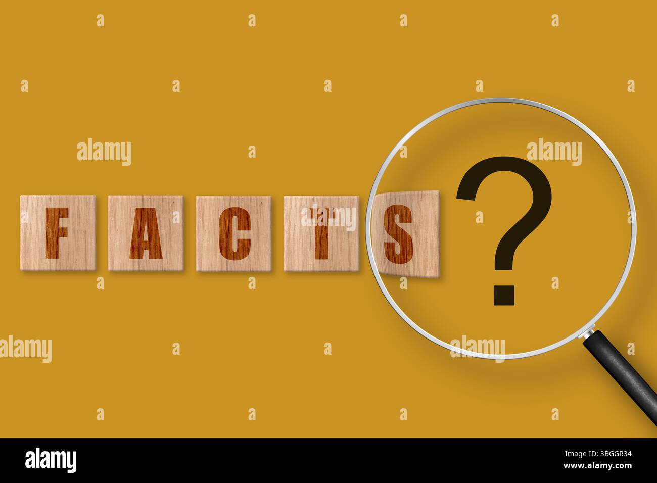 Truth word with magnifying glass hi-res stock photography and images ...