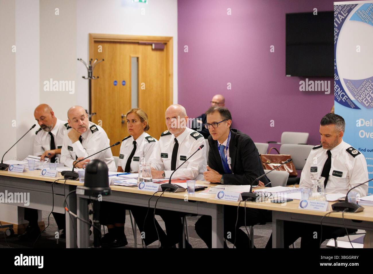NCA Director General Graeme Biggar (2nd right) speaks speaks during the ...
