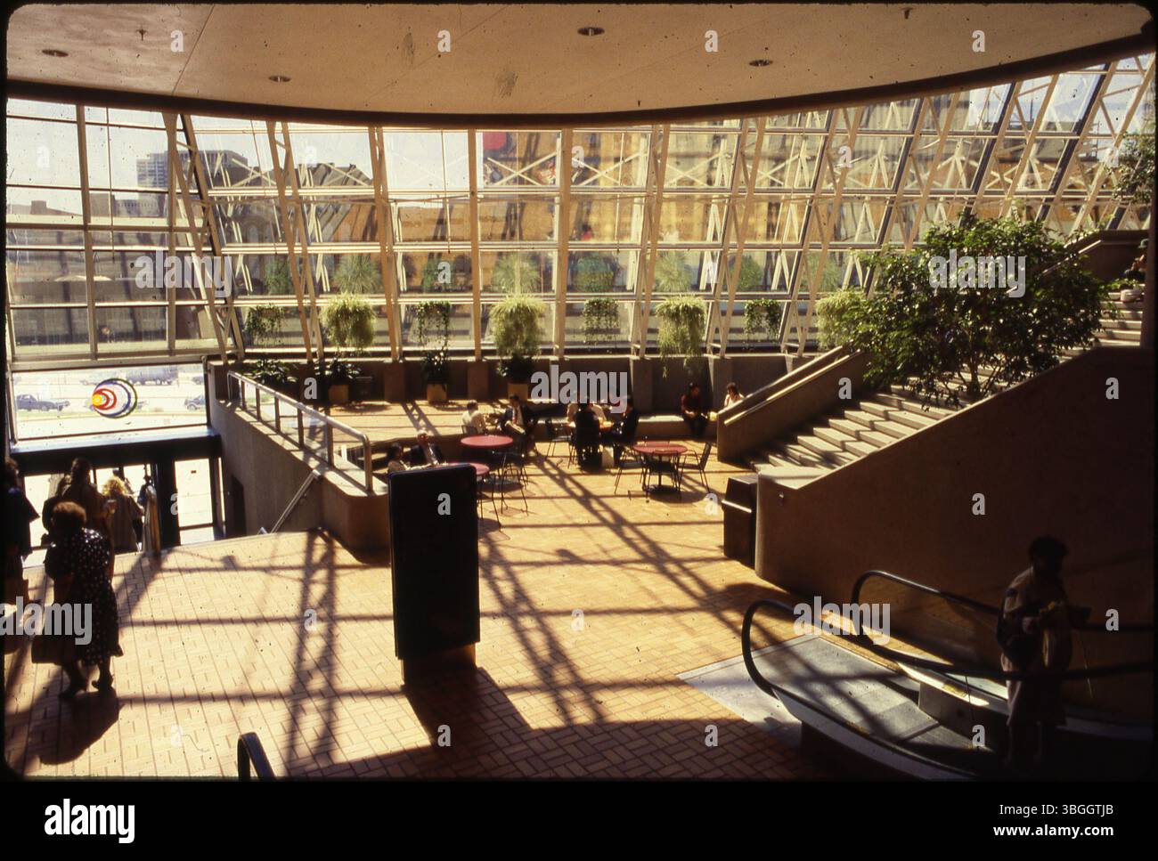 An interior view of the atrium in the Ohio Center, which opened on ...