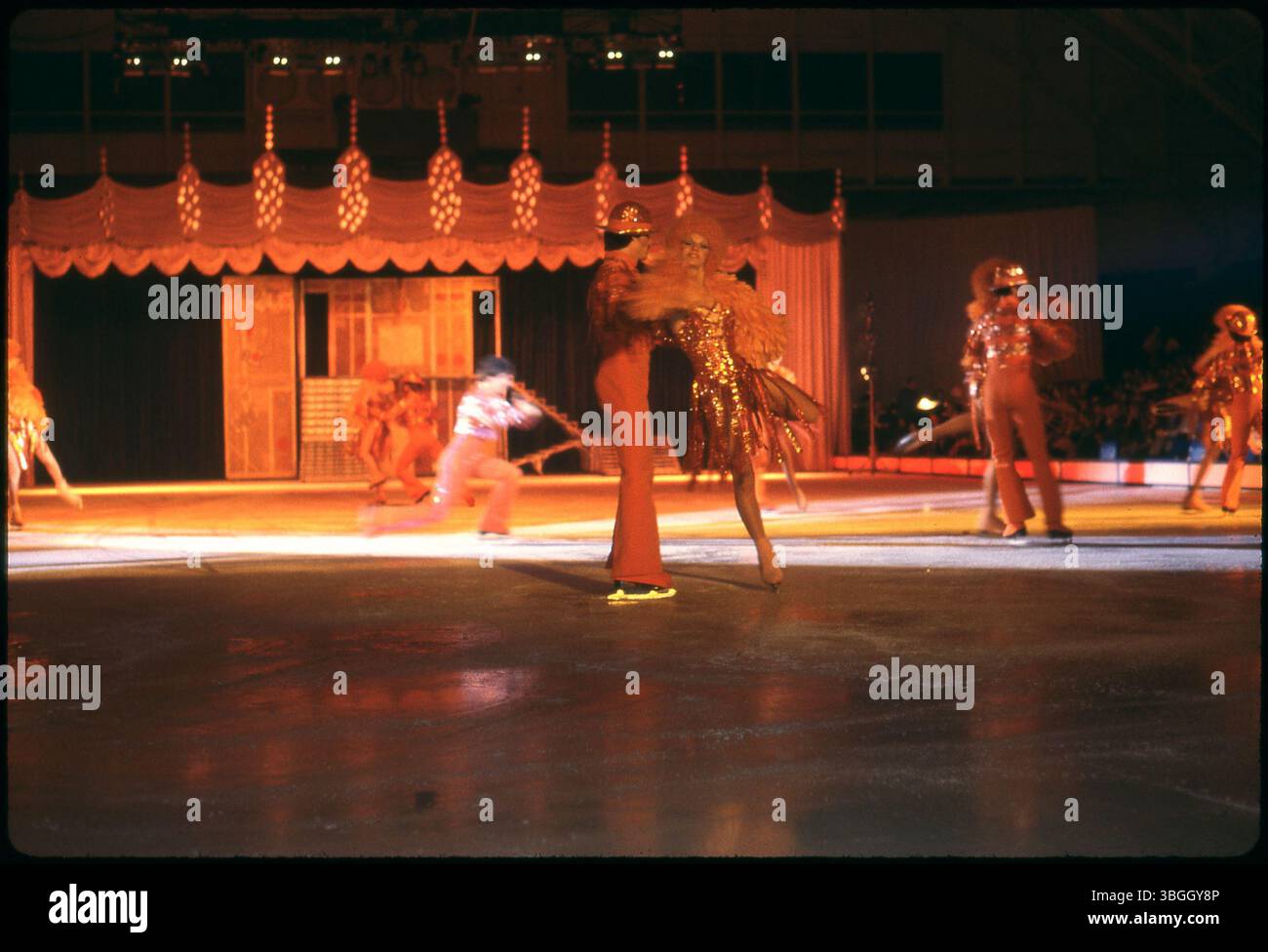 Couples in 1920s-inspired costumes perform on ice at the Ohio State ...