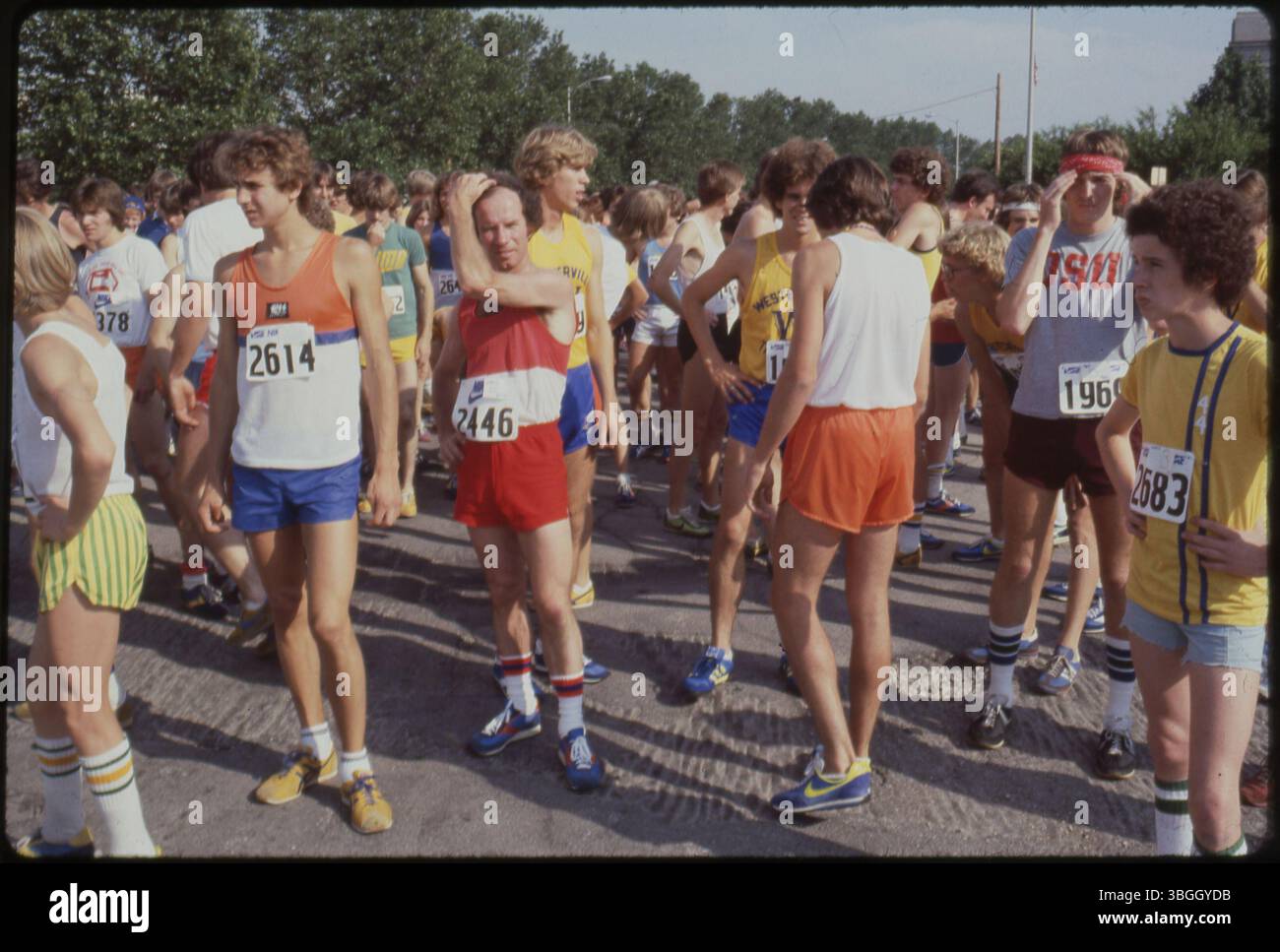 Runners participate in the Columbus Marathon, which was first held in ...