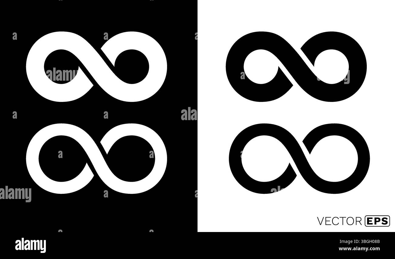 Infinity symbol Black and White Stock Photos & Images - Alamy