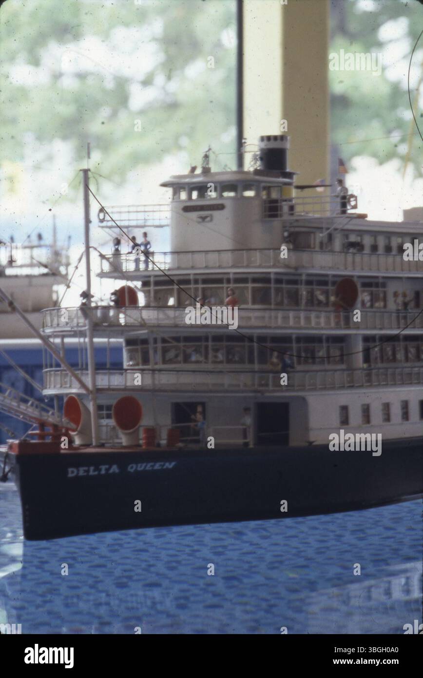 The Delta Queen model, a radio-controlled, eight-foot replica of the ...