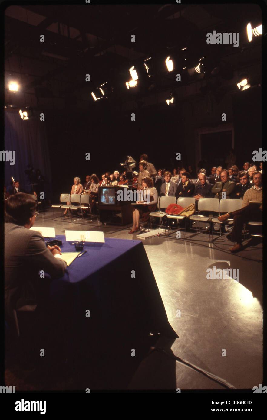 A televised panel discussion with Columbus city officials takes place ...