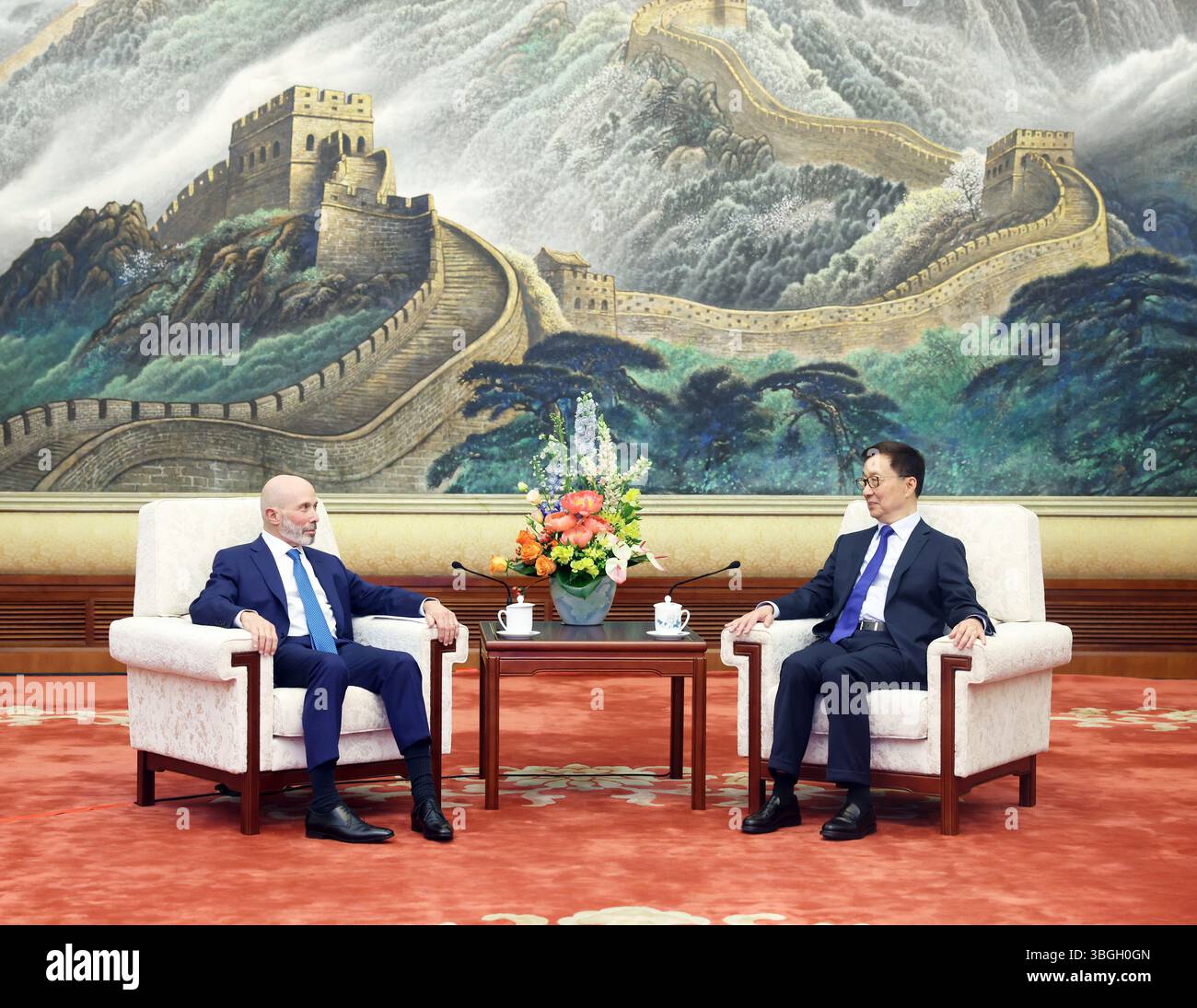 Beijing, China. 5th June, 2025. Chinese Vice President Han Zheng meets ...