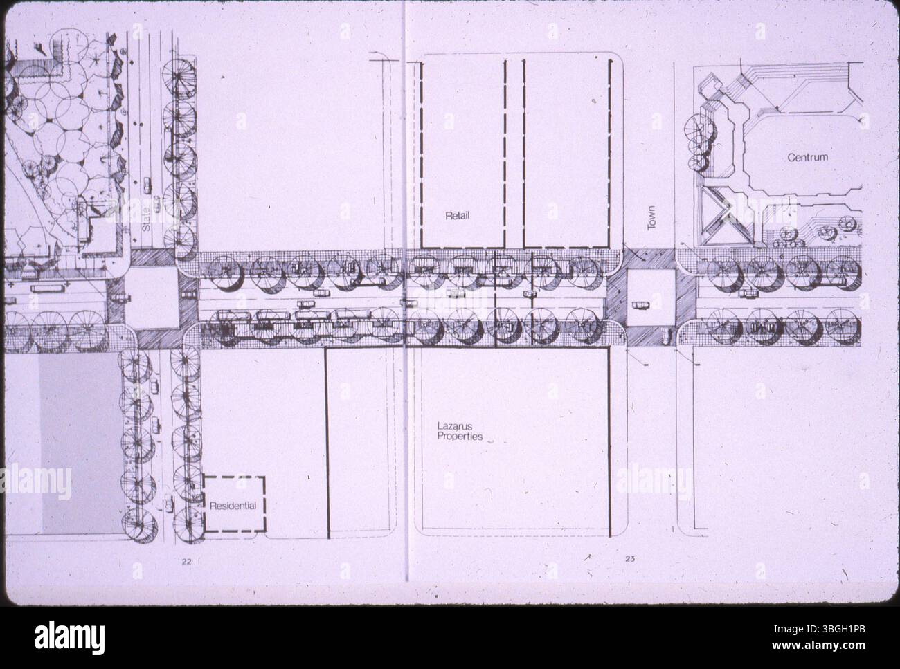An architectural drawing depicts proposed improvements to High Street ...