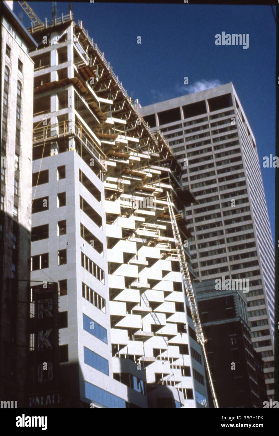 A view of the One Columbus building under construction at the northwest ...