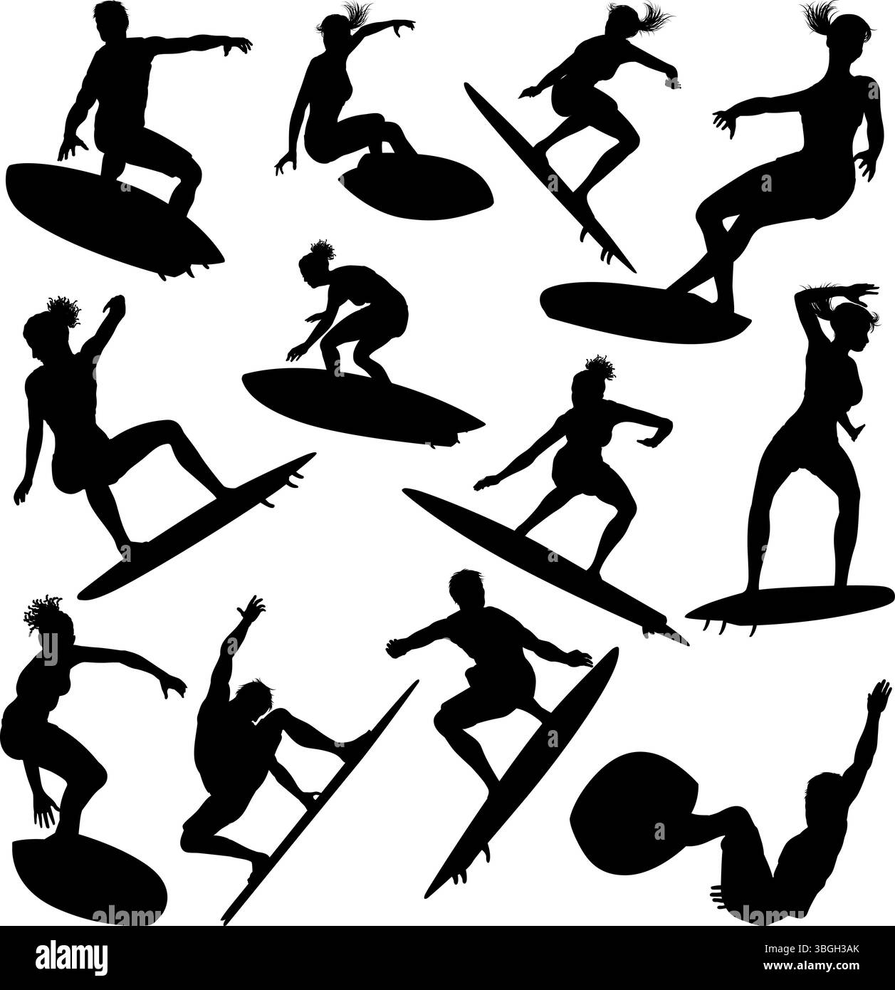 Women men set Black and White Stock Photos & Images - Alamy