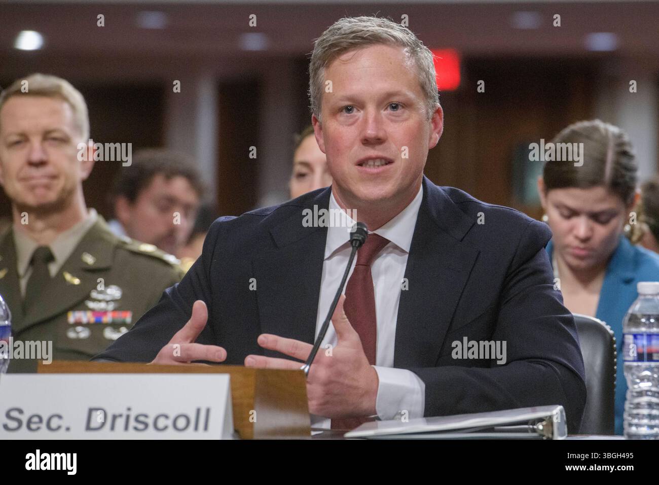 Daniel P. Driscoll, Secretary of the Army, testifies during a Senate ...