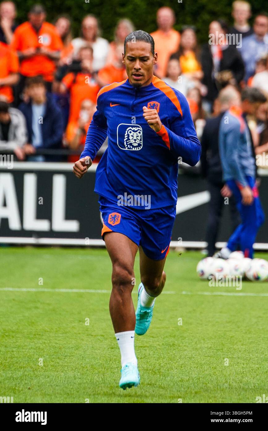 ZEIST, NETHERLANDS - JUNE 3: Captain Virgil van Dijk of the Netherlands ...