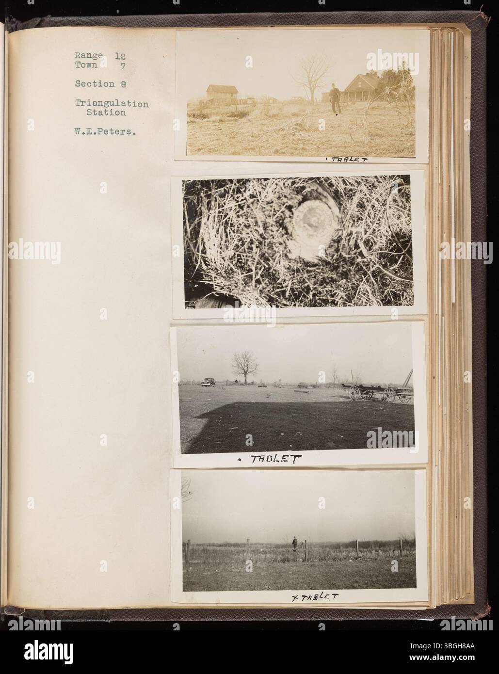 Page 36 from the scrapbook records U.S. Geological Survey benchmarks ...