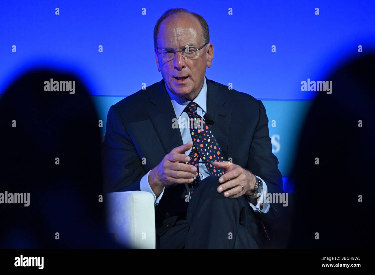 Larry Fink, Chairman & CEO BlackRock, speaks at the 2025 Forbes ...