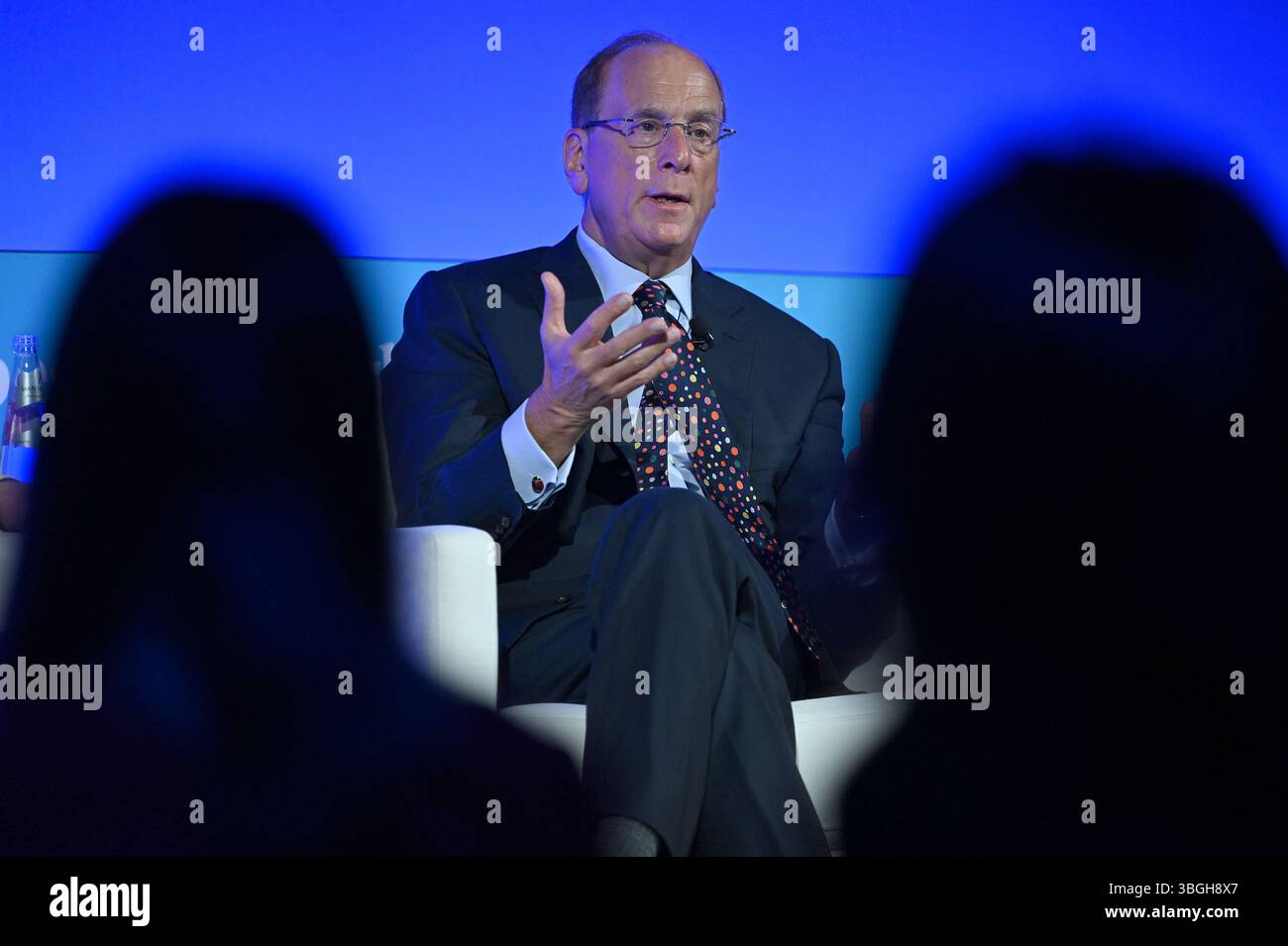 Larry Fink, Chairman & CEO BlackRock, speaks at the 2025 Forbes ...