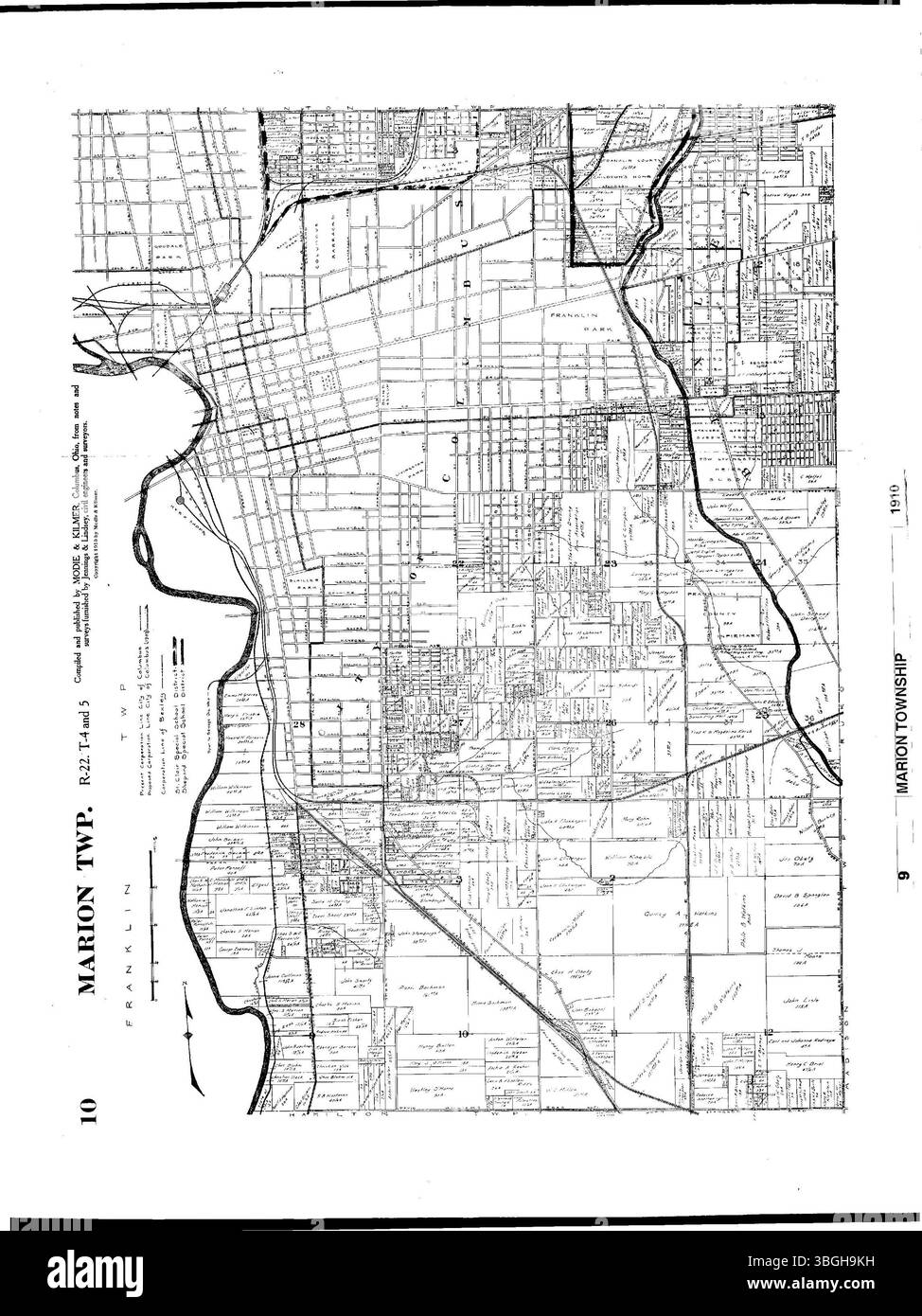Ohio land maps Black and White Stock Photos & Images - Alamy