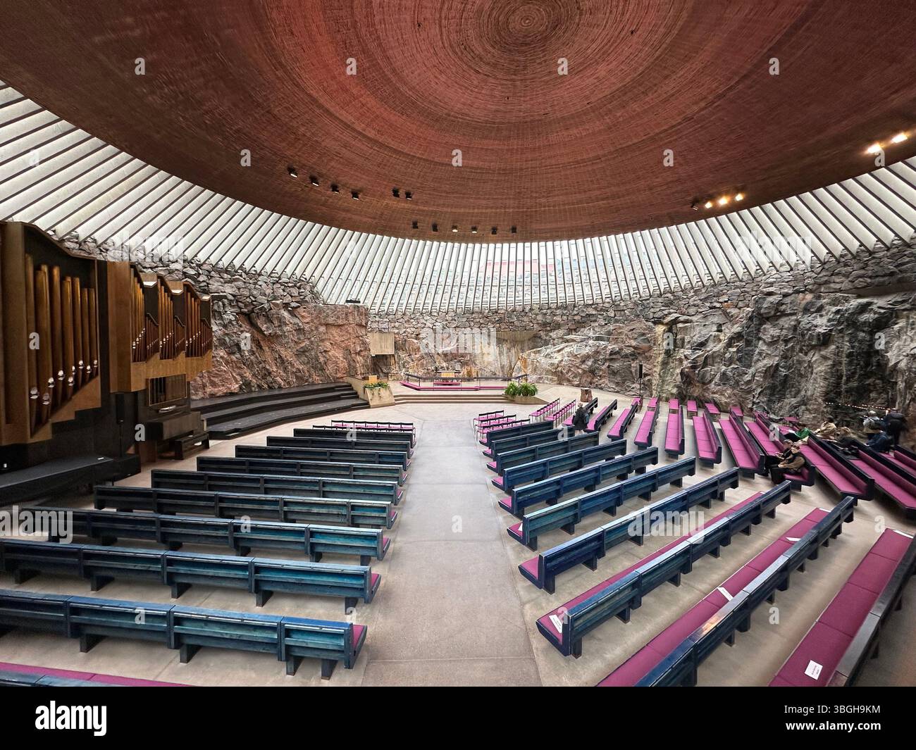 Helsinki, Finland. 28th May, 2025. View of the Temppeliaukio Church in ...