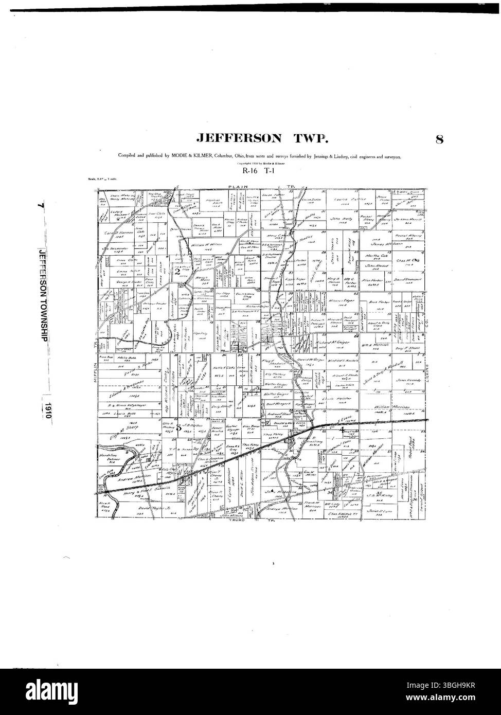 This 1910 Township Tax Map of Franklin County, Ohio provides detailed ...