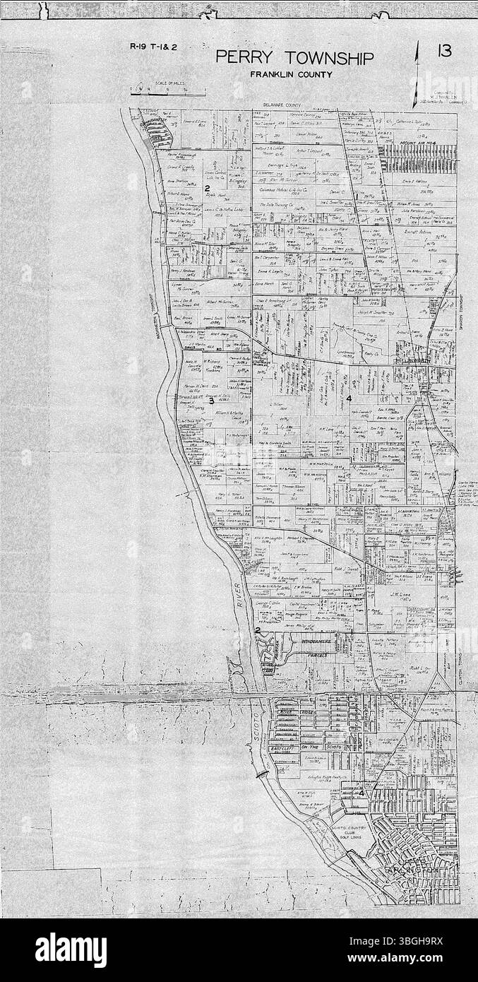 The 1933 Township Tax Maps of Franklin County, Ohio depict land ...